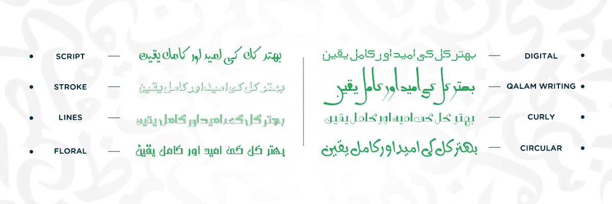 List of 23 Urdu Font Styles for Typography and Your Desining Needs ...